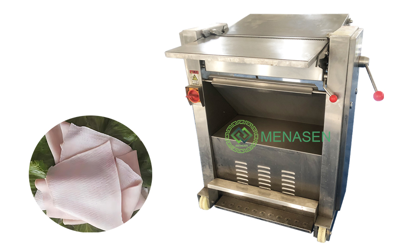 MNS-QP500 Pork Skin Remover Machine - Zhengzhou Menasen Machinery Co.,Ltd
